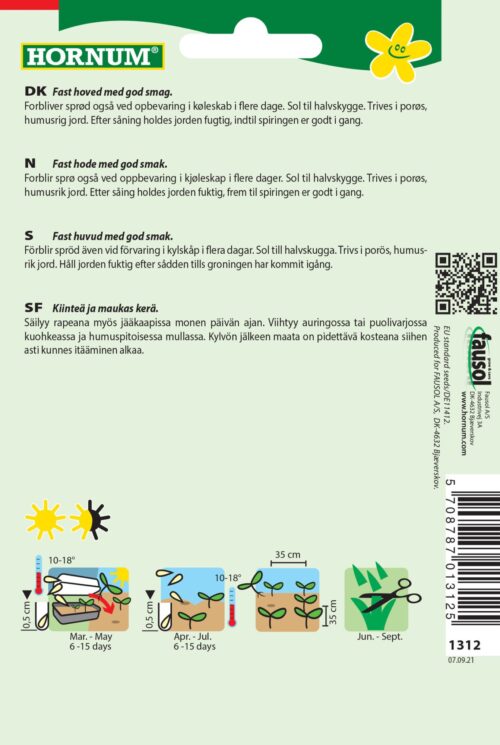 Salatfrø "Iceberg" - Grøntsagsfrø - Fast hoved og god smag - NemHjem