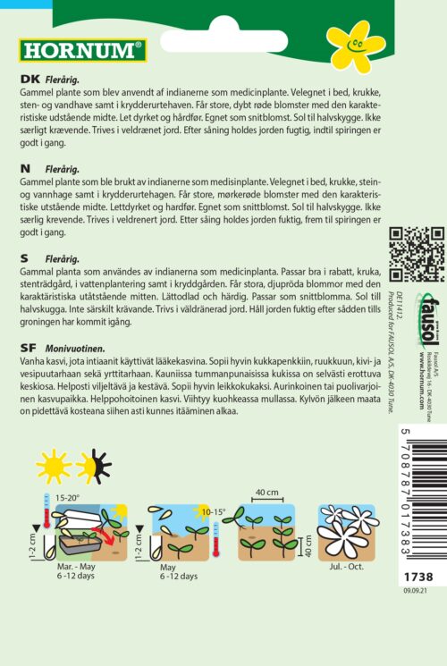 Solhat Clio - Smuk, flerårig og let dyrket sommerblomst.