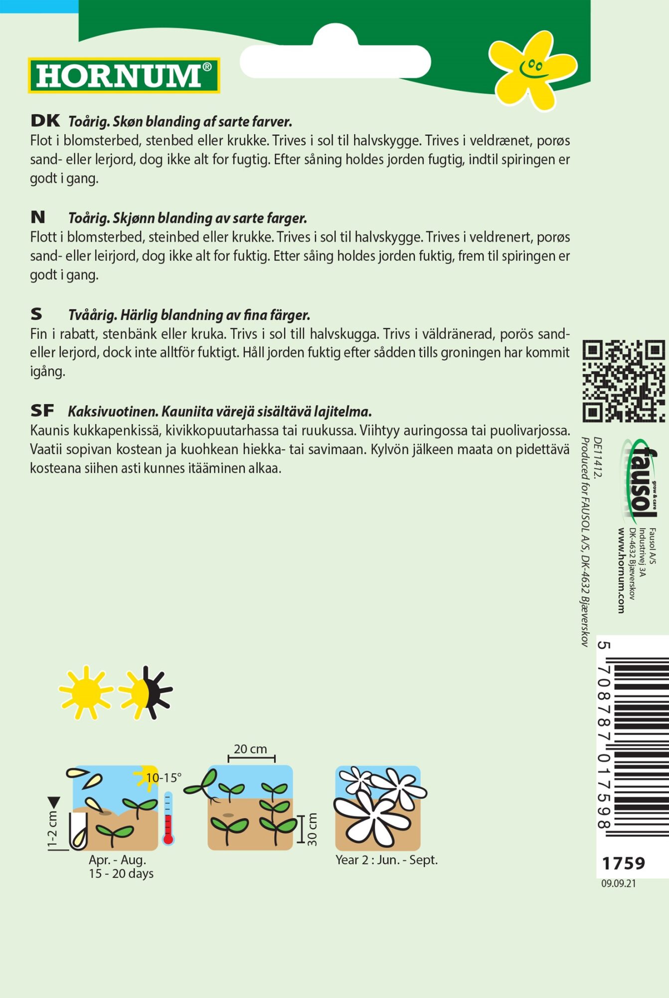 Valmuefrø Magic Wonder - Valmuer i smukke sarte farver. Valmuefrø Magic Wonder - Valmuer i smukke sarte farver.