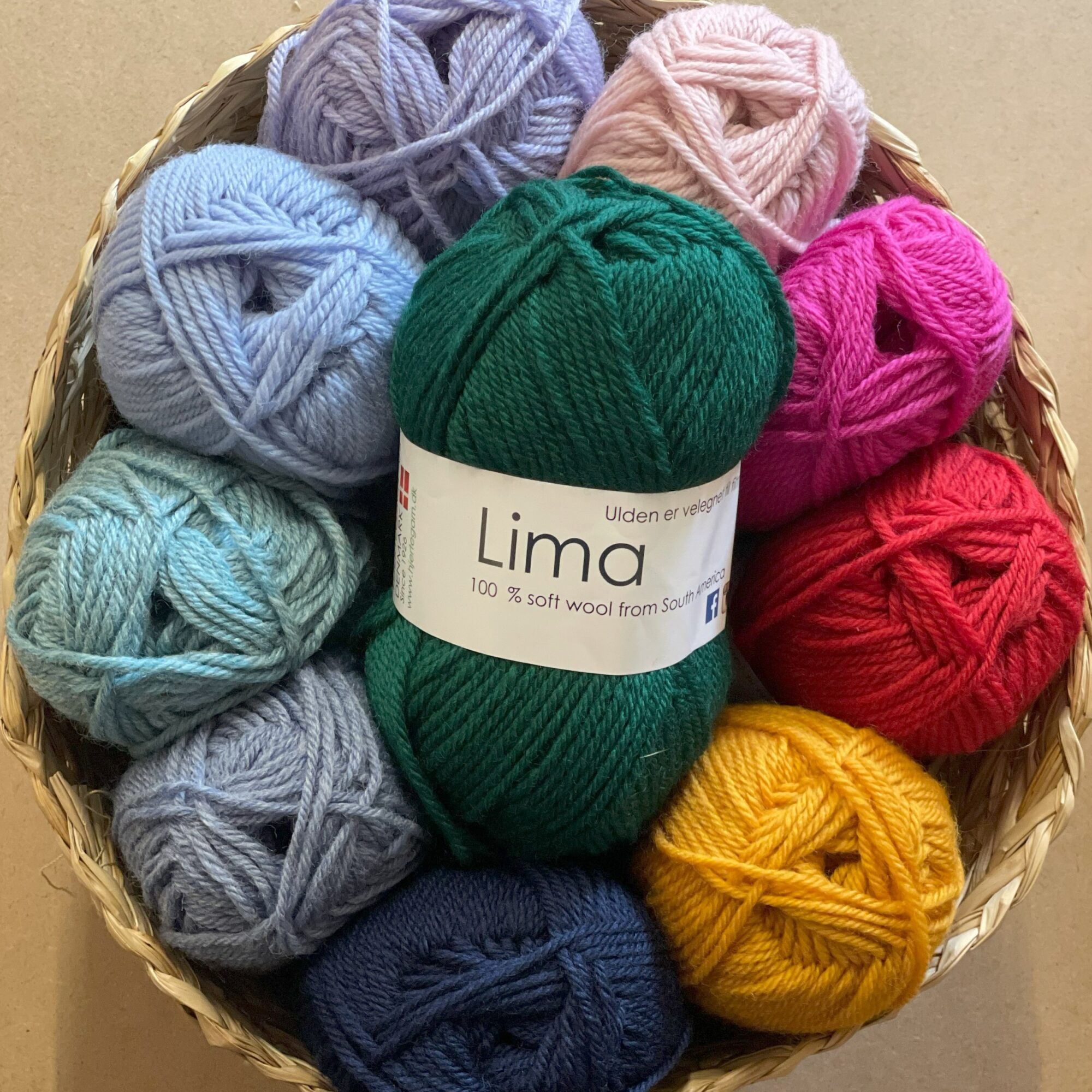 Hjertegarn Lima uldgarn - 100 % uld - Blød og behagelig. NemHjem