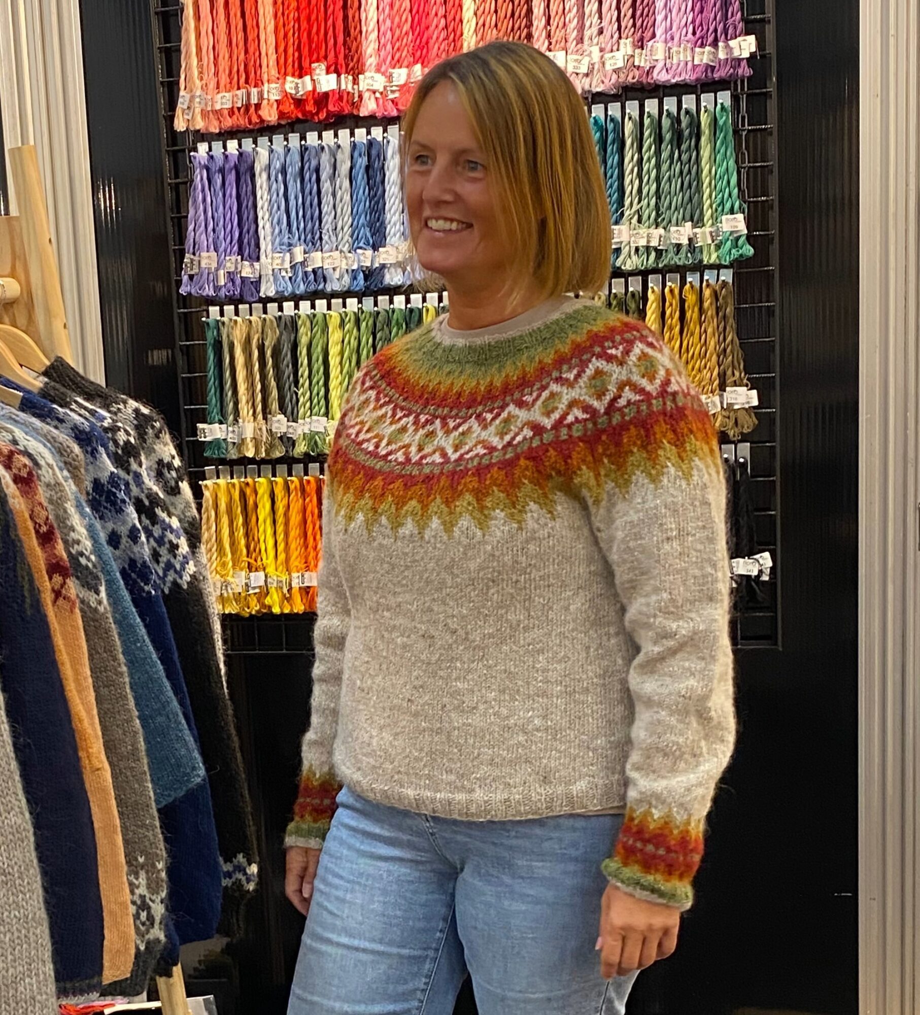 Strikkeopskrift - Islandsk Sweater "Góa" - Fjallalopi - Sendes straks.